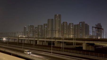 新彭埠大桥拍车,沪昆高铁、杭深线、沪昆线、杭州地铁19号线列车...