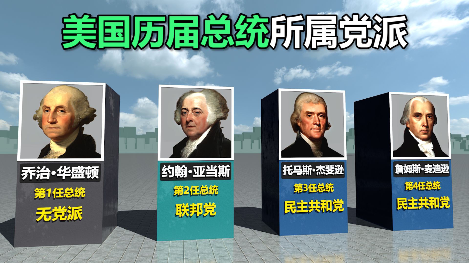 盘点美国历届总统所属的党派