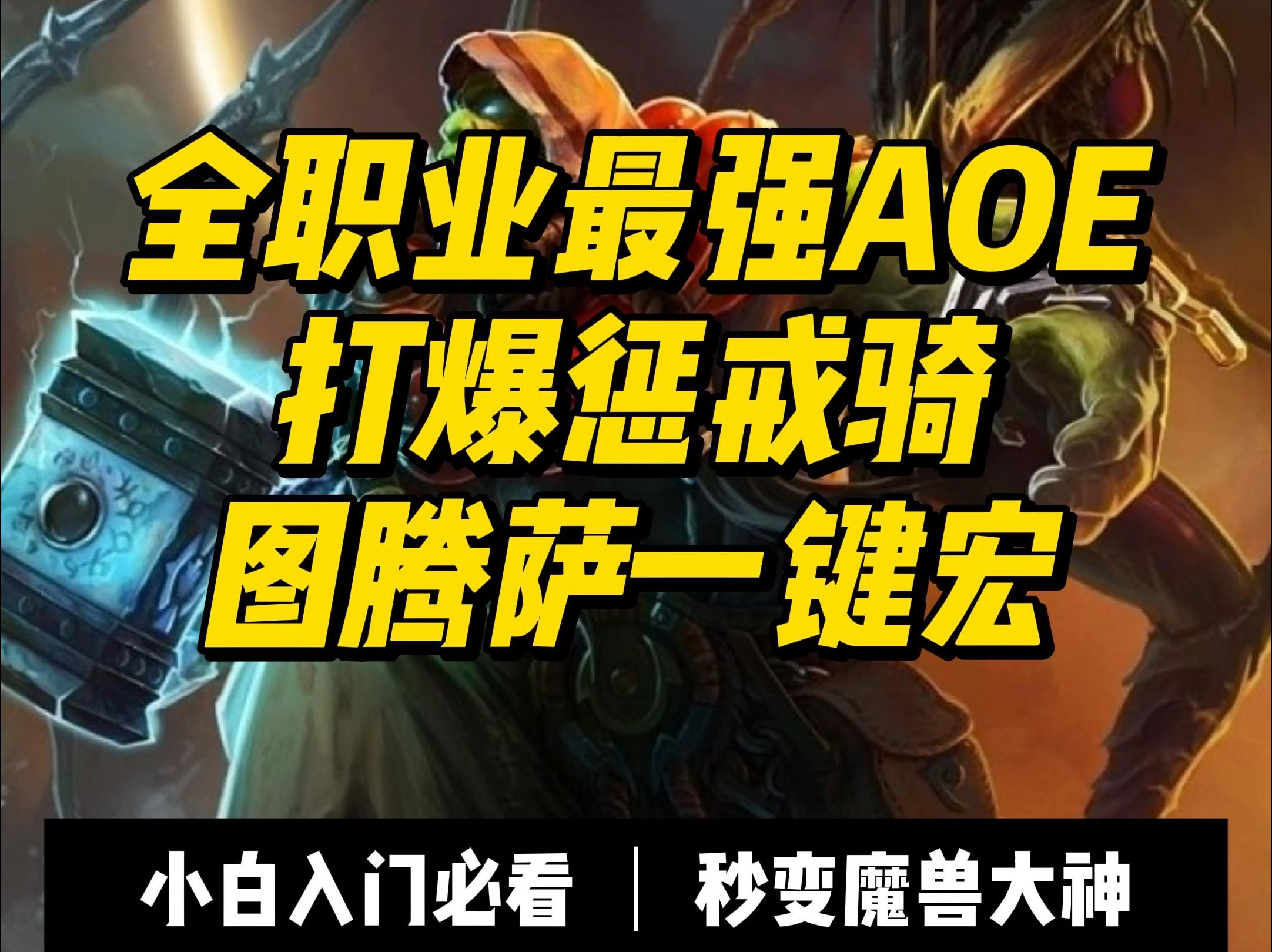 11.07地心之战图腾萨一键宏,最强AOE职业打爆惩戒骑,单体超过风暴...
