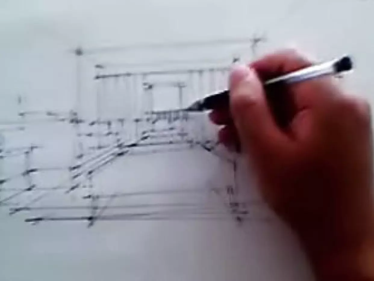 石尚江(室内设计之客厅线稿手绘表现)手绘视频