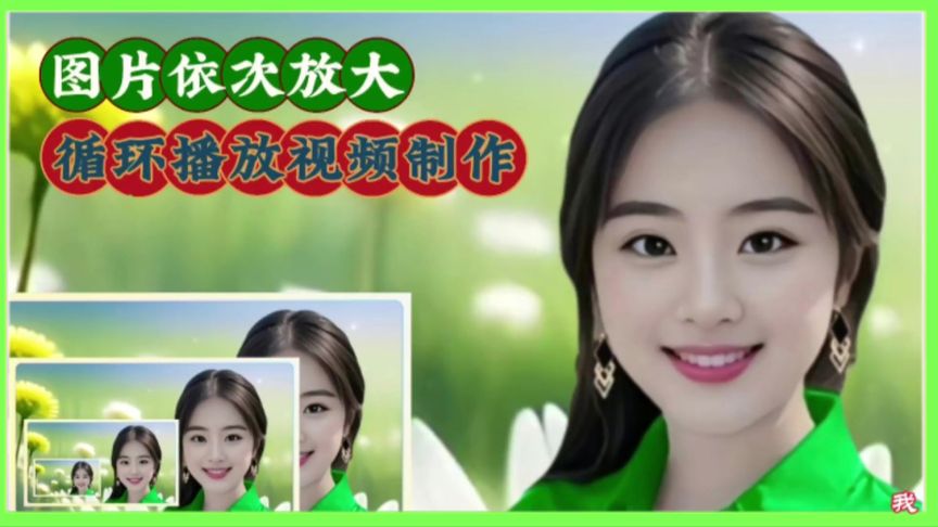 用关键帧制作图片依次放大循环播放唯美视频,剪映创意制作,易学