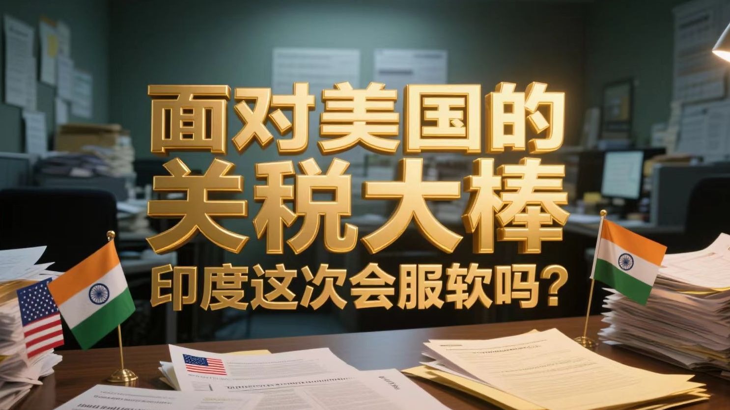 面对美国的关税大棒,印度这次会服软吗?7月,特朗普威胁制裁印度,因其...