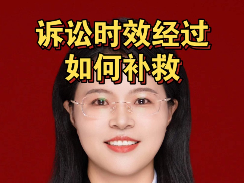诉讼时效经过,如何补救