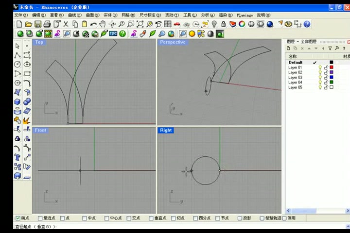 犀牛建模自学入门视频教程-实例解析