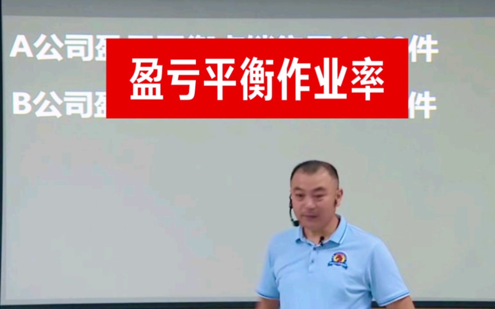 盈亏平衡作业率