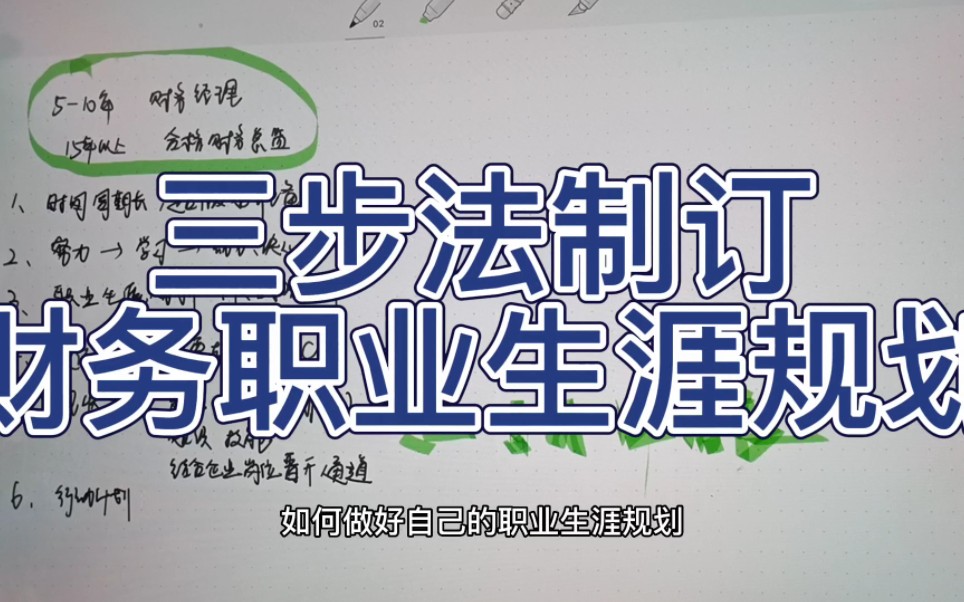 2023-08如何制订财务会计个人职业生涯规划