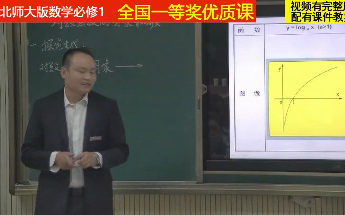 北师大版数学必修1《对数函数的图像和性质》杨老师全国一等奖优质课