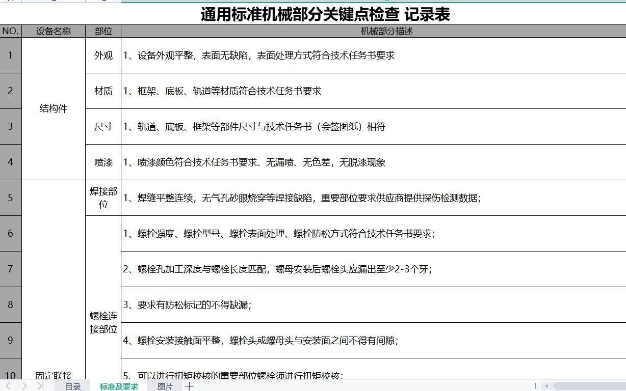 机械通用标准摘录