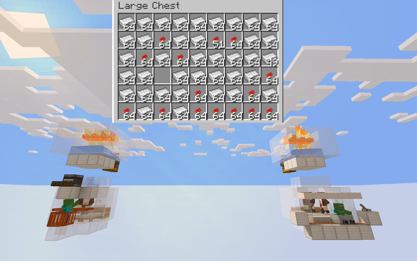 我的世界1.14.3简易刷铁机教程!