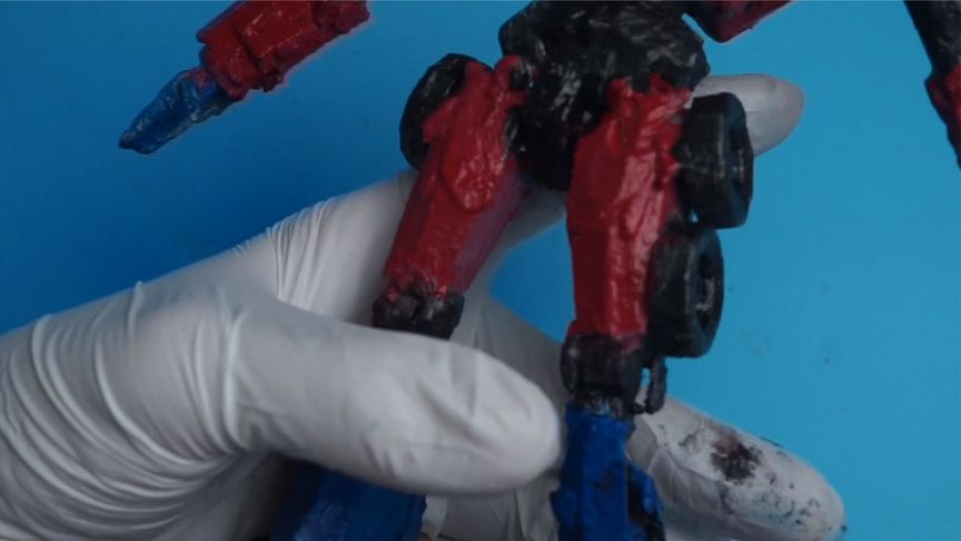 擎天柱3D打印涂装《汽车人翻车篇》变形金刚 比霍3D打印