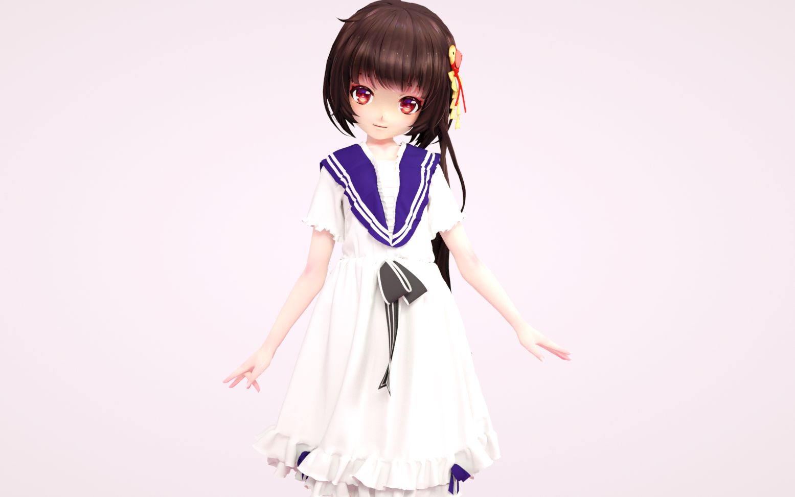 【冷鸟·布料解算MMD】勾指起誓