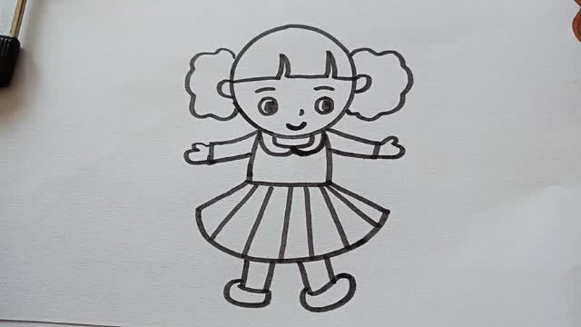 简单的人物简笔画,亲子简笔画教学!