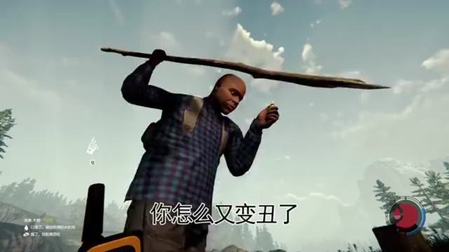 森林联机生存04 表妹开始打猎收集兽皮 做出保暖装就可以去雪山了