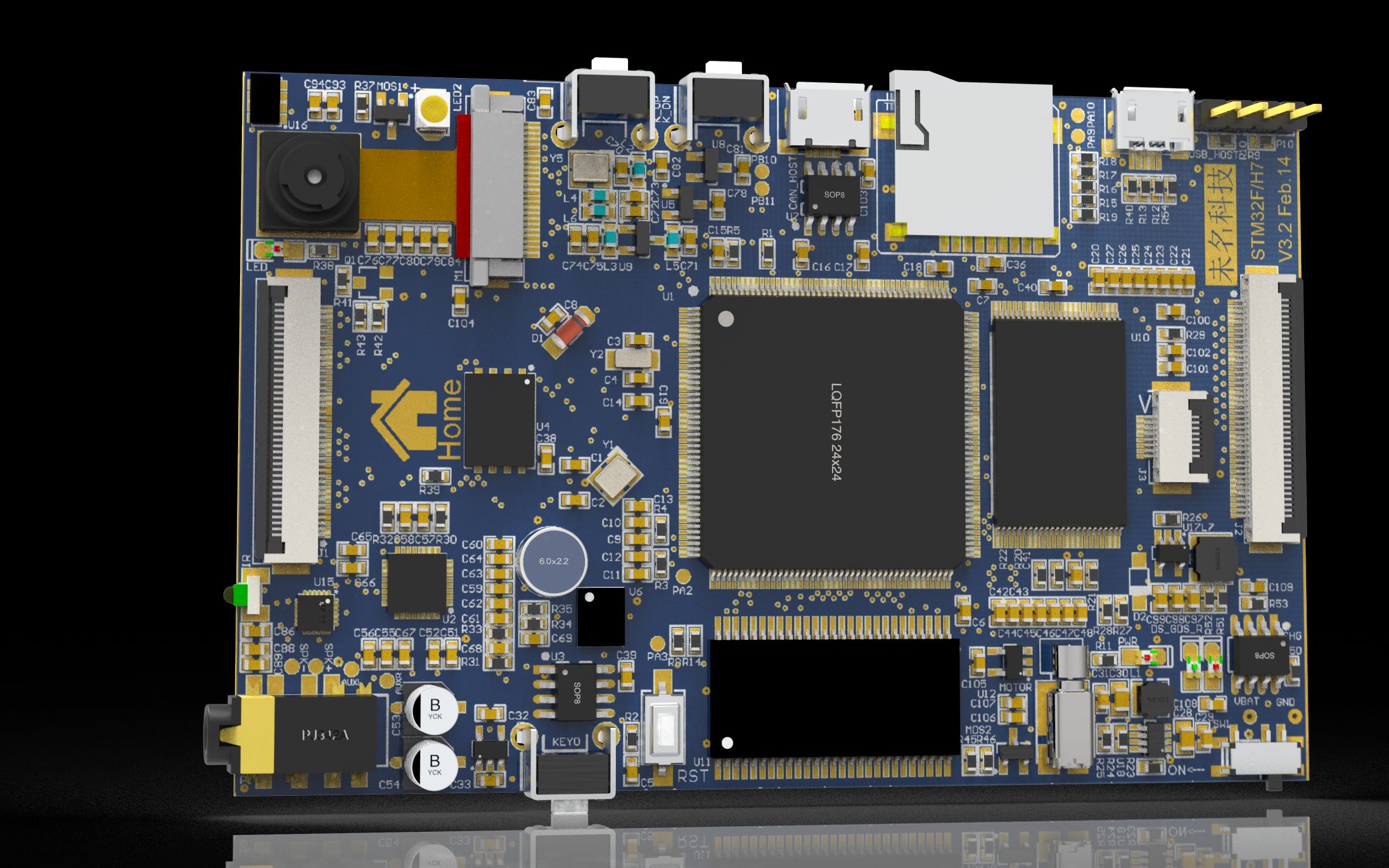 STM32全面屏MP5(渲染了9个小时的视频)