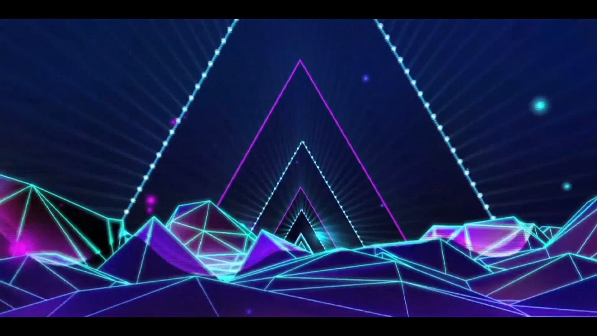 【舞台背景】5分钟的赛博朋克风线条动画❤️ 浪漫梦幻舞蹈晚会年会...