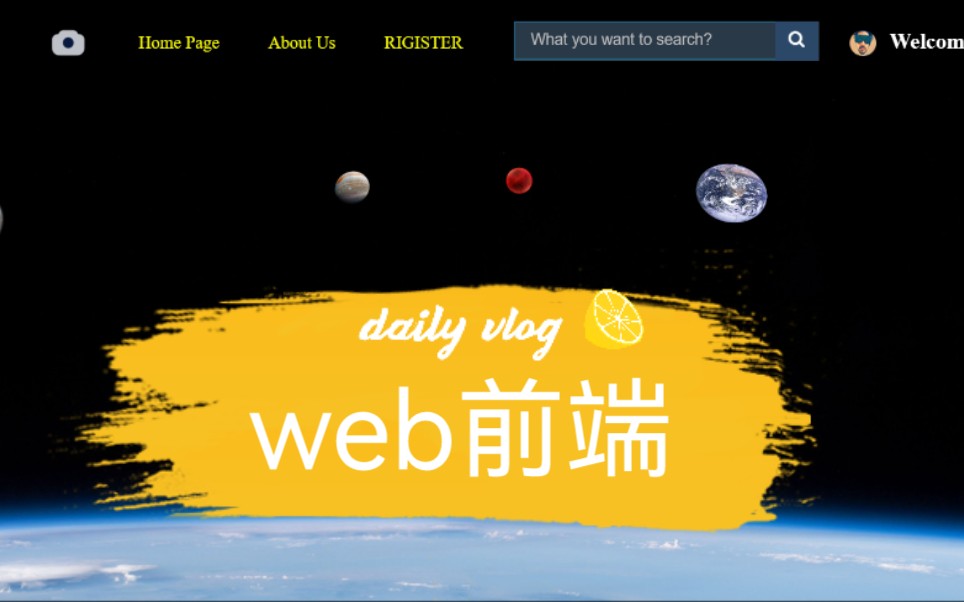 (web font part)制作环绕动画效果图JS CSS HTML