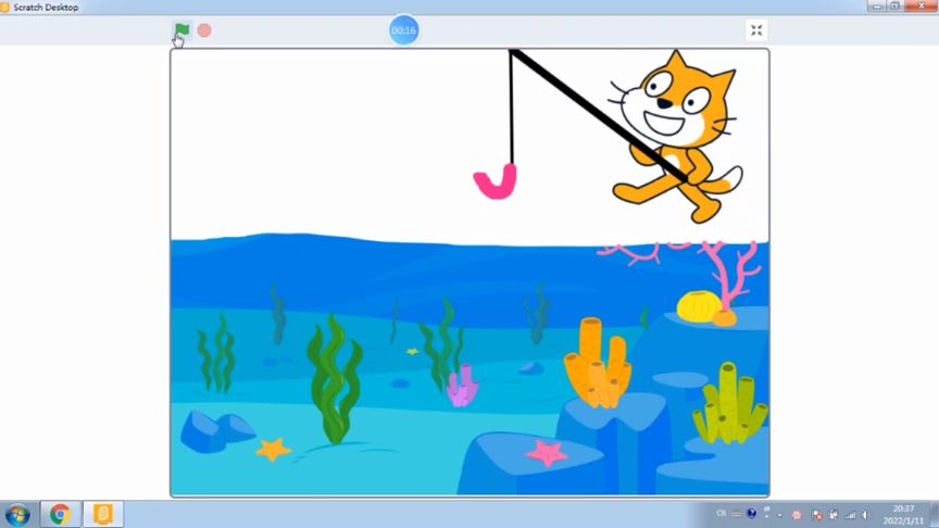 Scratch之小猫钓鱼ߎ