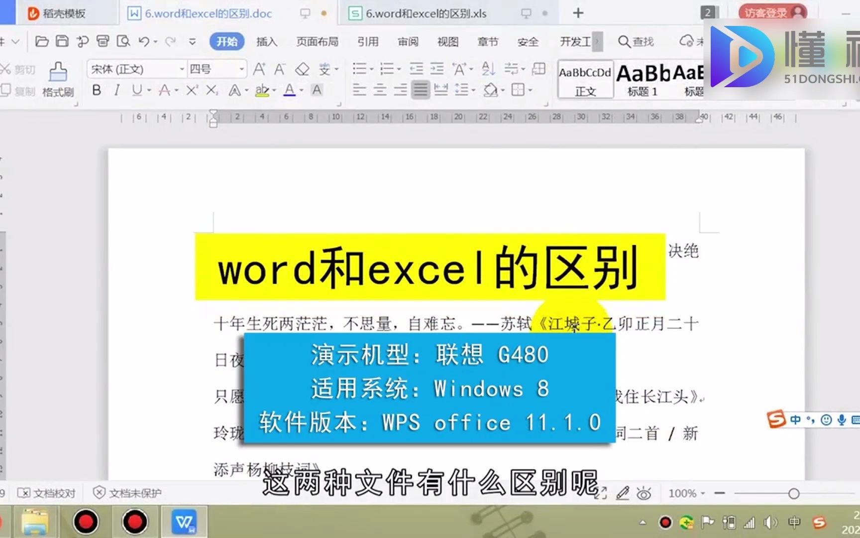 word和excel的区别