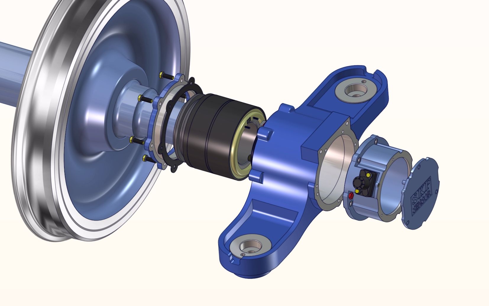 轨道车辆轴箱(速度传感器端)组装工艺