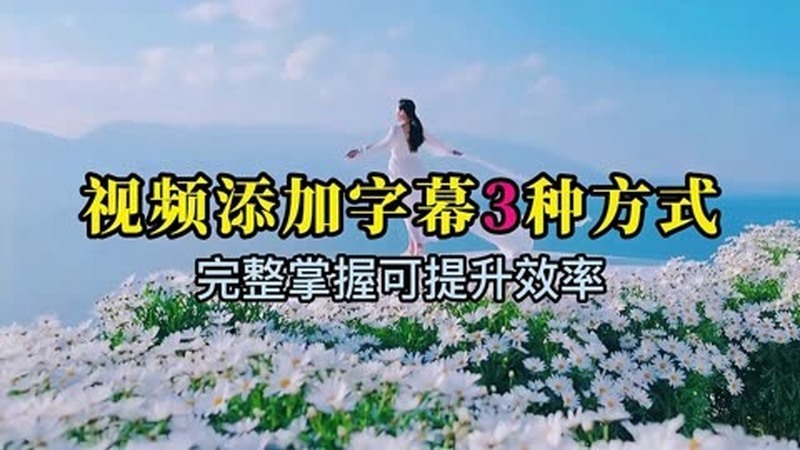 给视频添加字幕的3种方法,完整掌握可提升剪辑效率