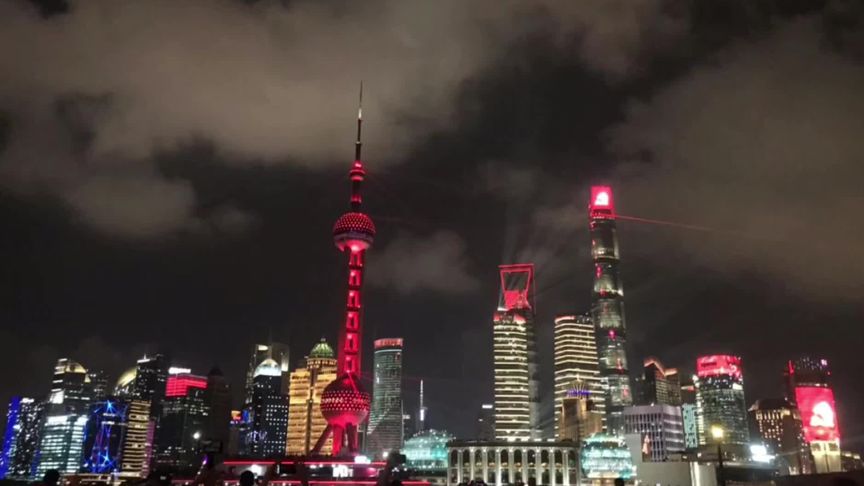 #建党100周年 #上海外滩灯光秀