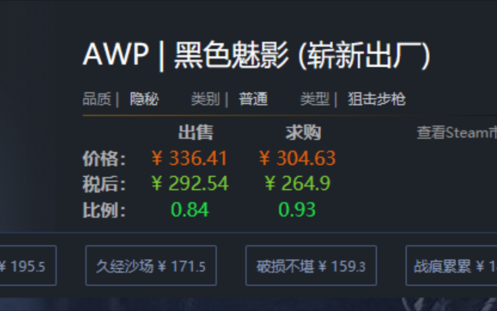 steam倒余额饰品比例计算脚本教程