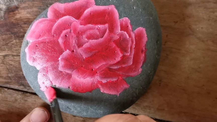 彩绘简单画玫瑰花 零基础画画教程