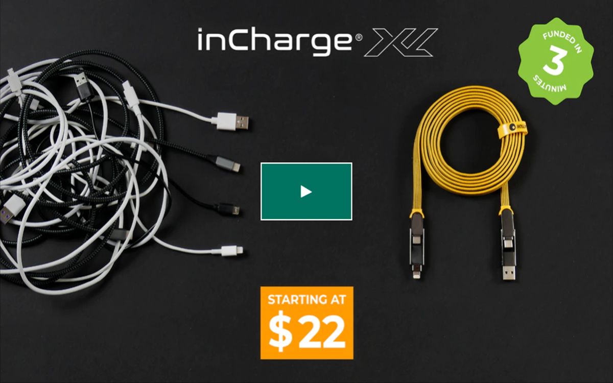Kickstarter众筹热门项目 | InCharge XL,多接口通用充电线