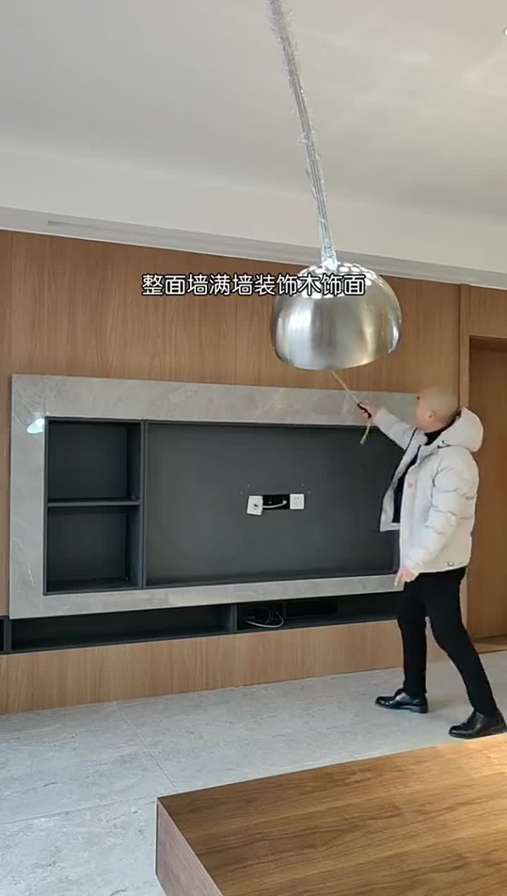 简约精致电视背景墙,装饰收纳两不误 效果图、施工图、制作方法都有