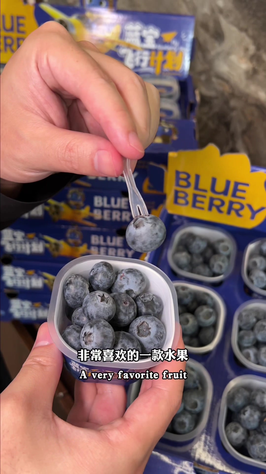 你真正吃过高山超大果径的纯甜蓝莓吗 #蓝莓