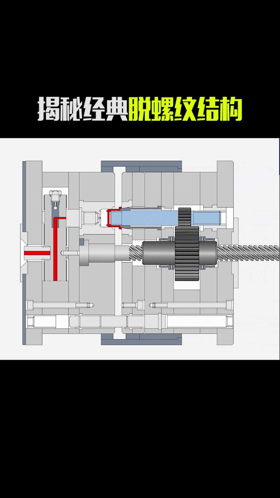 经典脱螺纹结构,来福杆螺纹设计