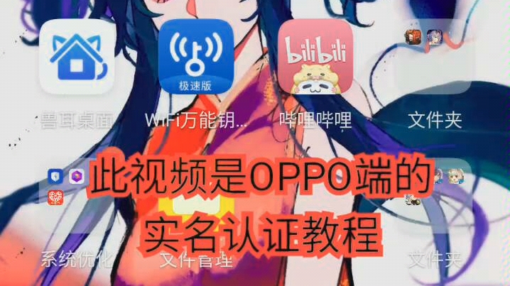 决战平安京渠道服(OPPO)怎么实名认证