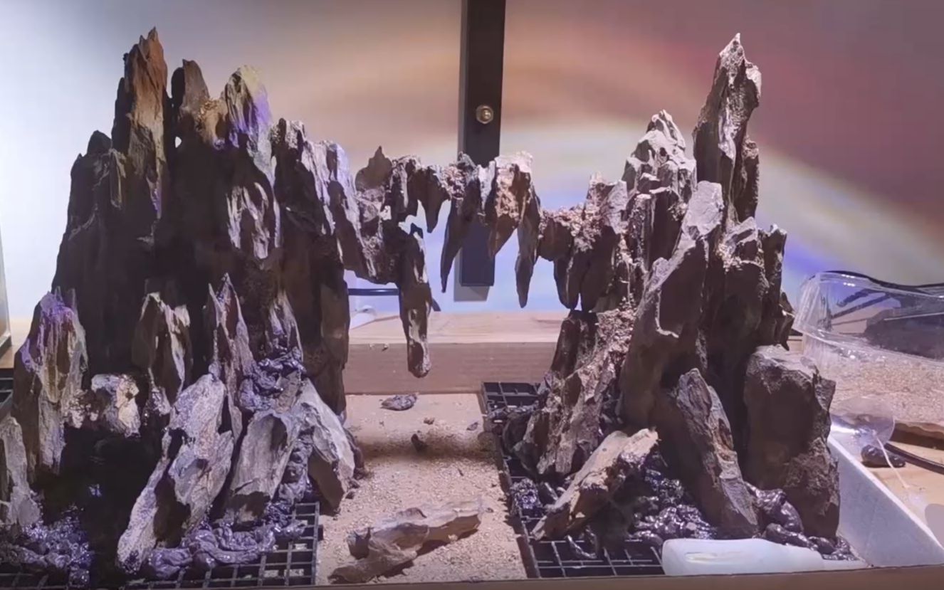 草缸造景 一个简单小草缸骨架的制作过程