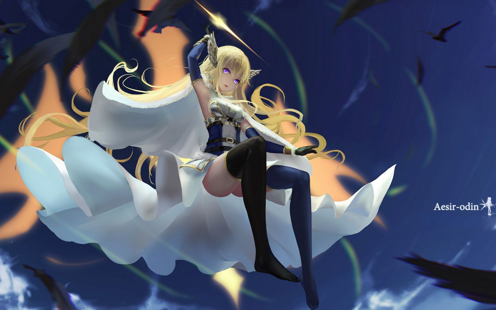 【绘画】空之神格,神王奥丁