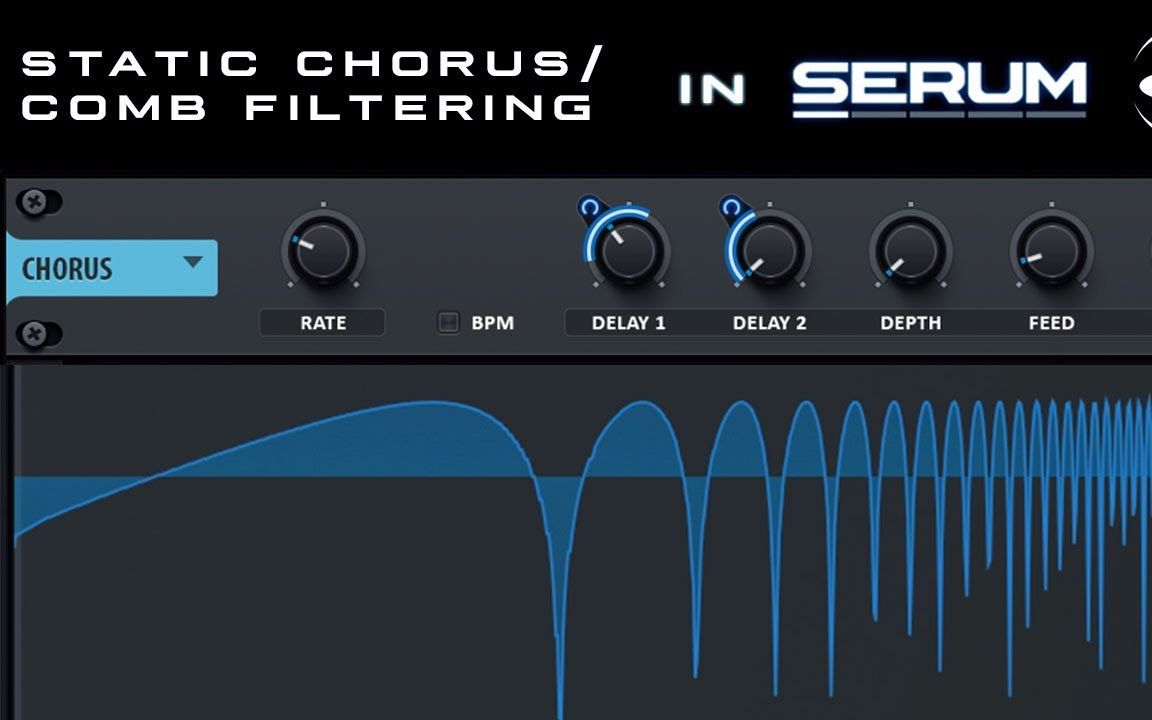 ...Dubstep声音设计教程】Au5' Static Chorus' Tutorial 使用Serum合成器...
