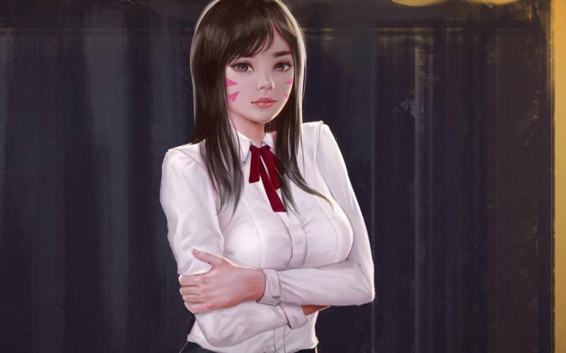 《守望先锋》DVA宋哈娜手办雕刻,zbrush新手建模