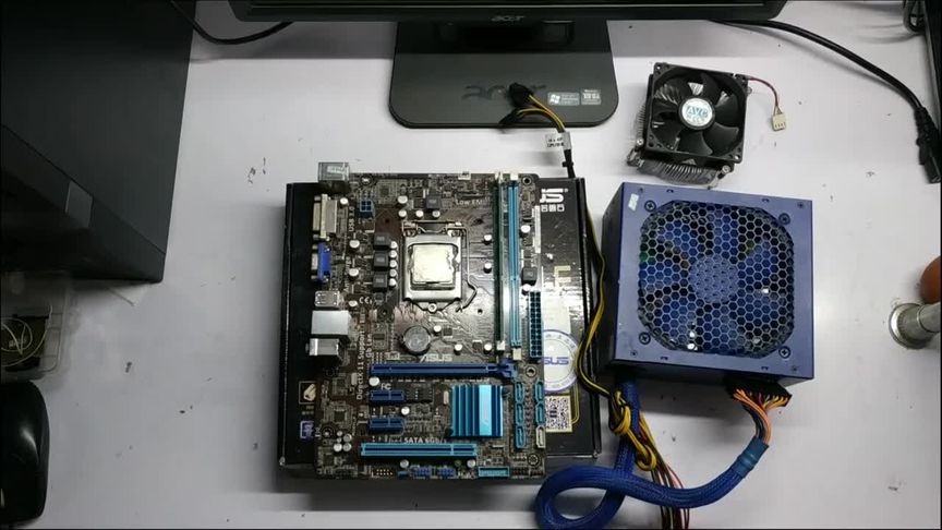 ASUS P8B75-M主板不开机故障详细讲解和维修过程