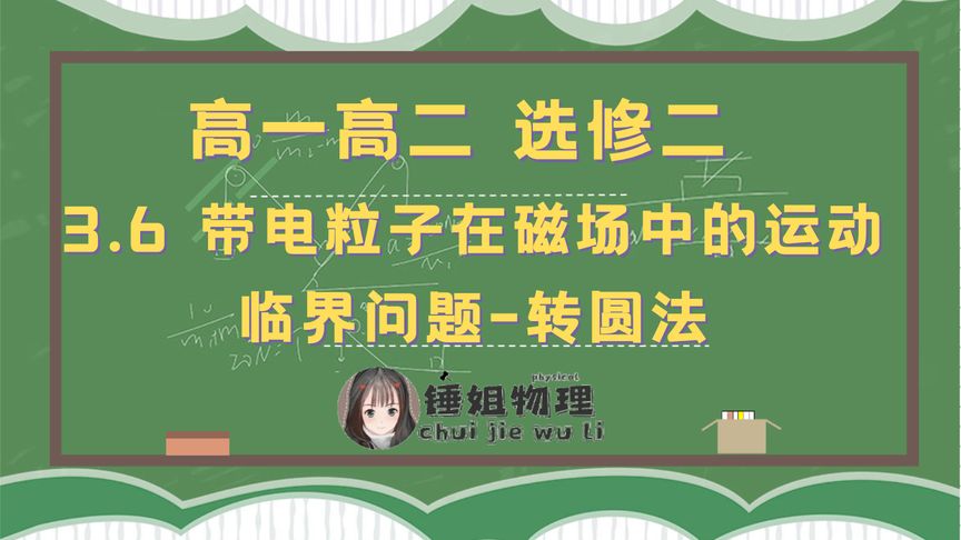 3.6 带电粒子在磁场中的运动临界问题-转圆法