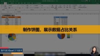 Excel 表格制作入门视频教程 第48集 制作饼图,展示数据占比关系