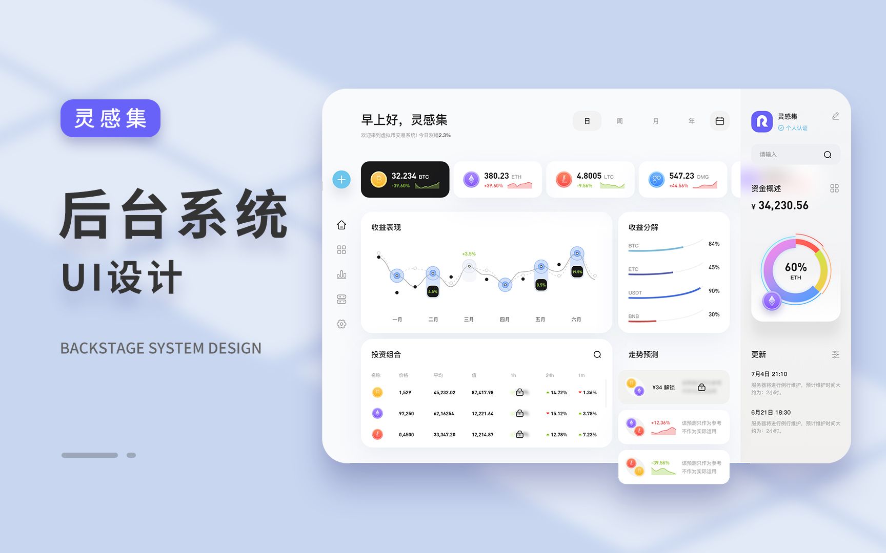 【UI设计教程】虚拟货币后台管理系统界面设计案列