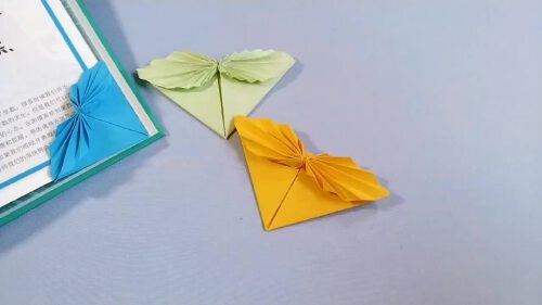 树叶书签折纸