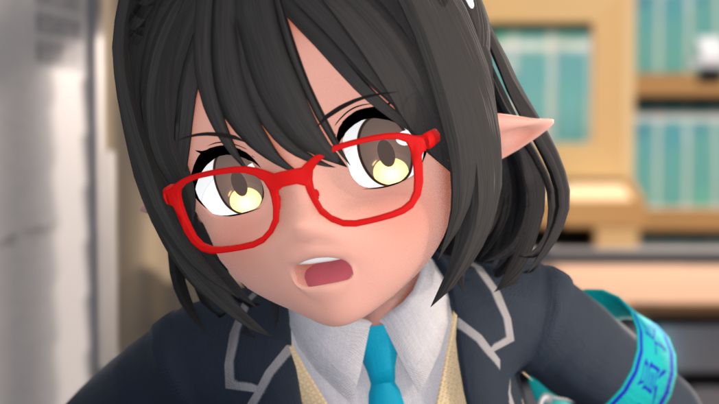 《蔚蓝档案动画》绫音的神奇眼镜!