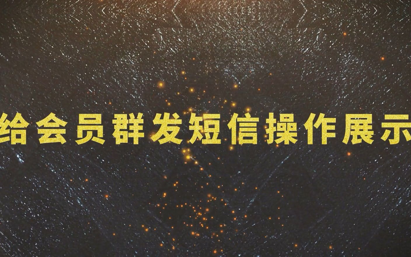 26】给会员群发短信操作展示