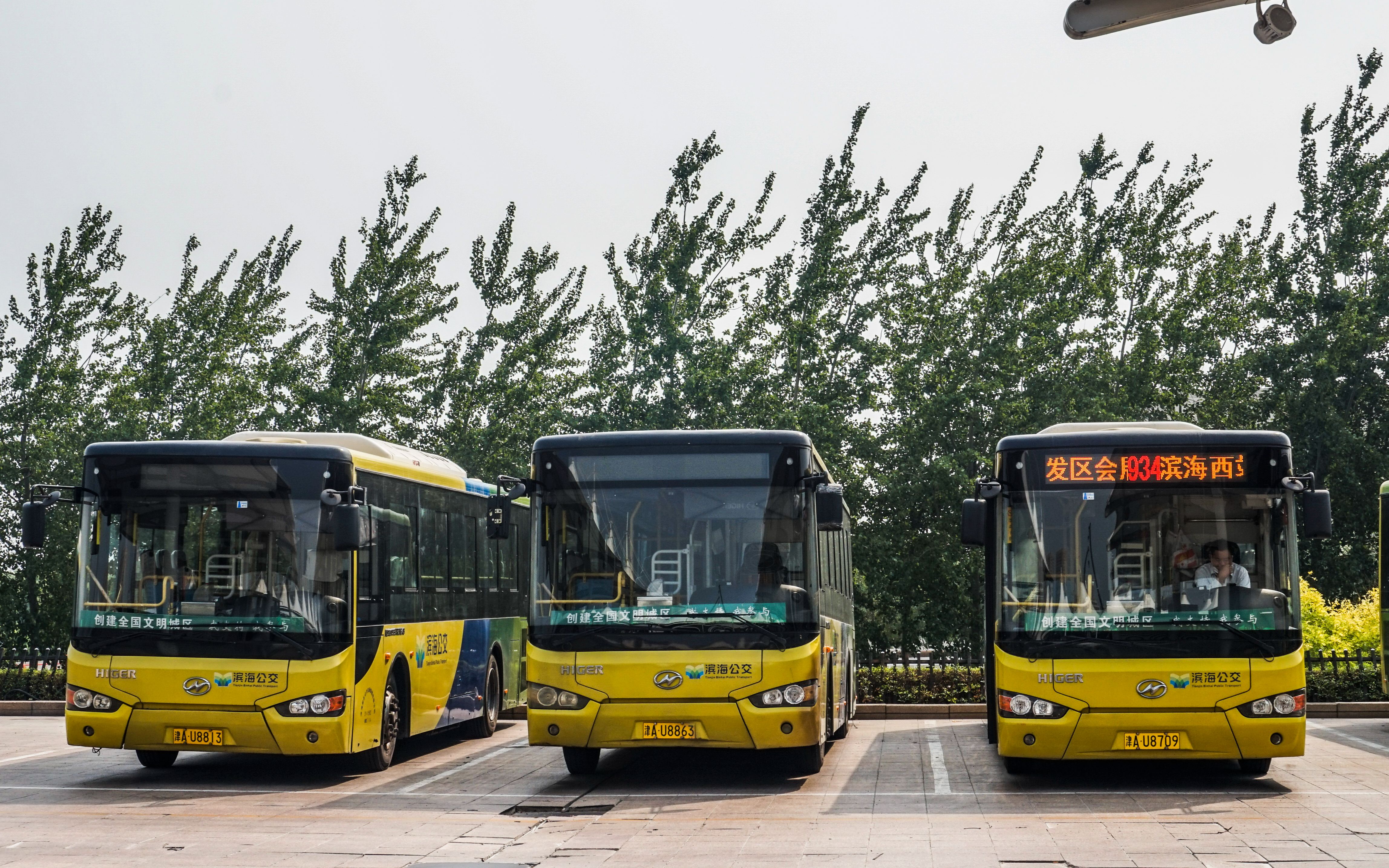 天津滨海公交934路 海格KLQ6109GAHEVE4B客车 行驶实录