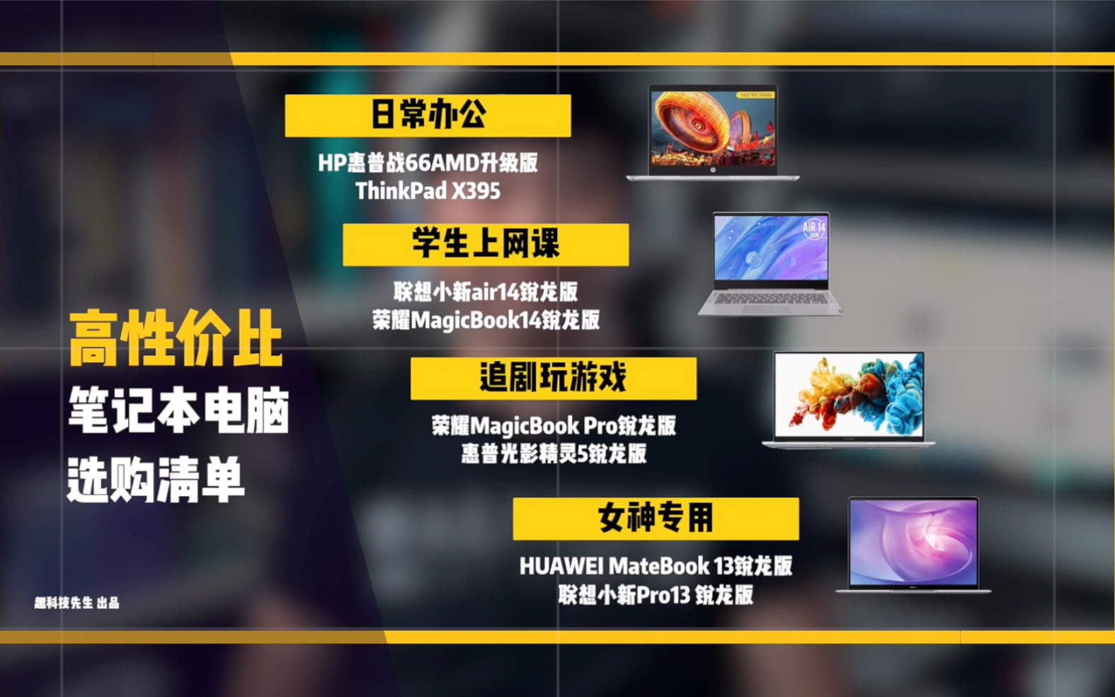 推荐|高性价比笔记本电脑选购清单