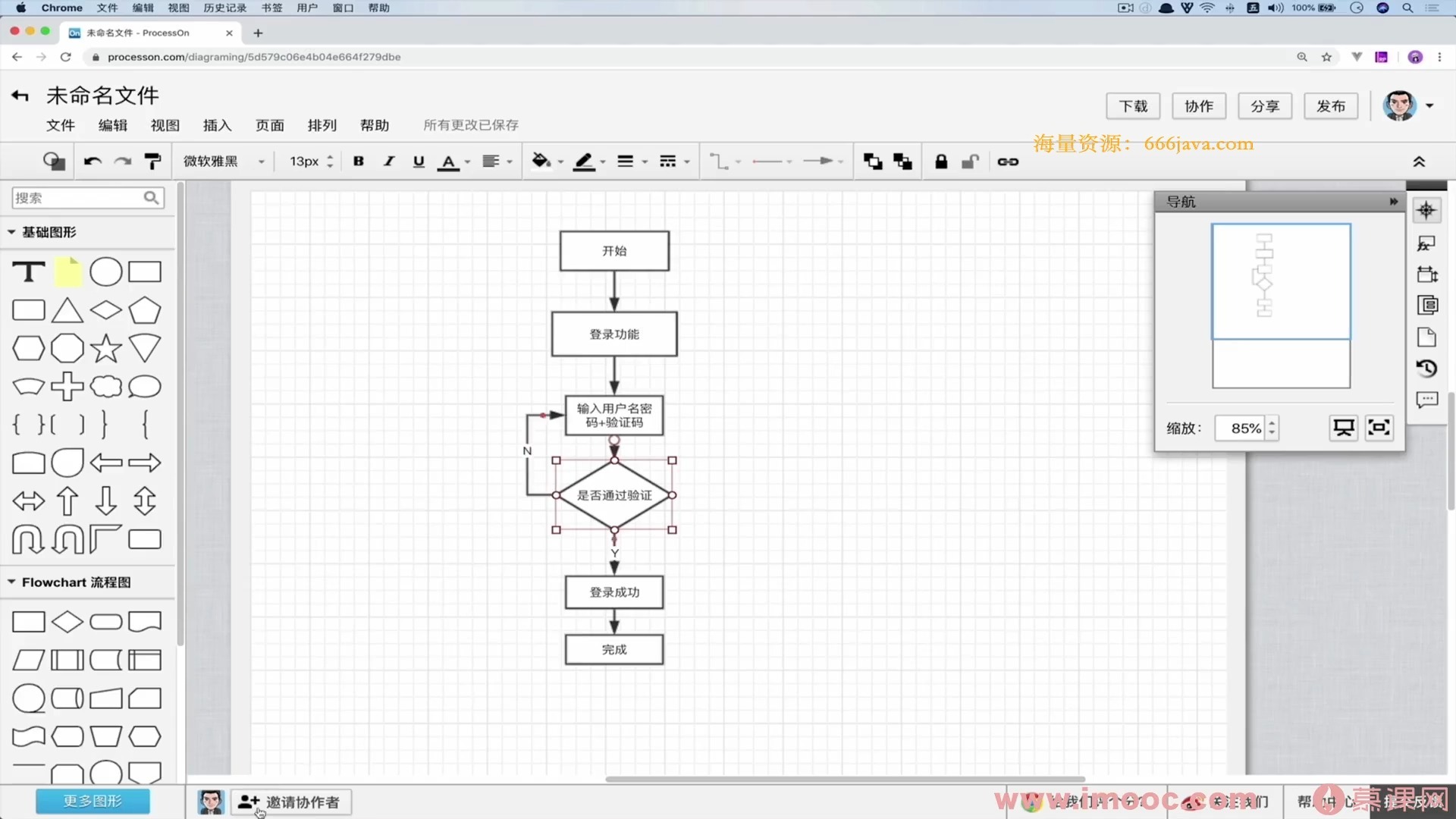 [1.1.4.6]--4-6协同流程图ProcessOn在线流程图编辑工具应用