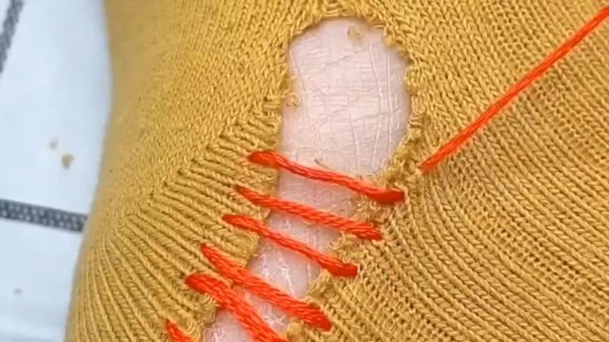 教一种很多人都不会的缝衣服针法