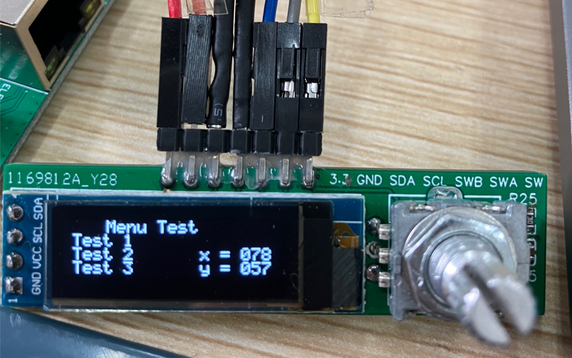 oled0.91+旋转编码器ec11+多级菜单