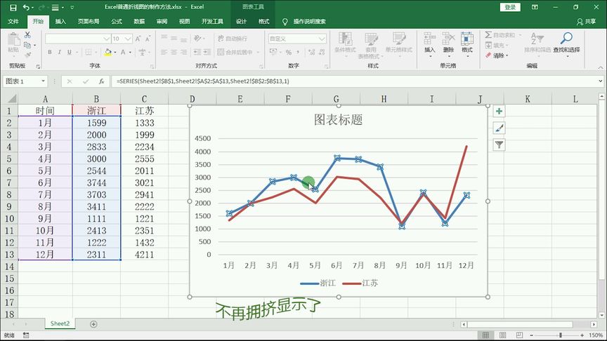 Excel图表篇:第13弹-普通折线图的制作方法