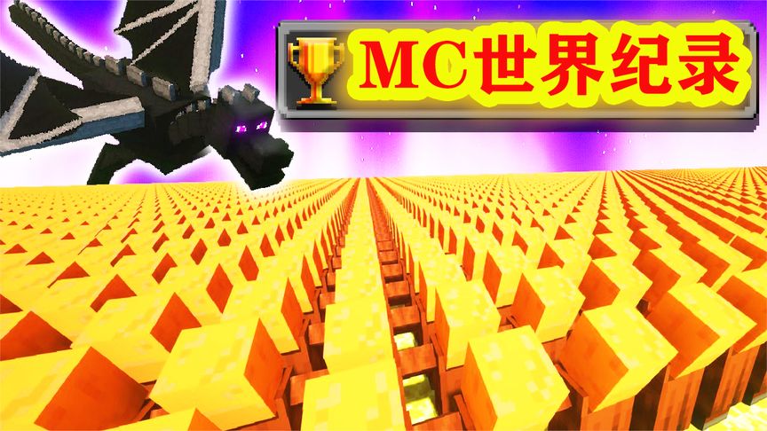 我的世界:史上最多村民参与的MC速通世界纪录